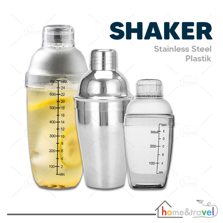 HOVELSHOP Botol Shaker Pengocok Minuman Cocktail Milk Shake Peralatan ...