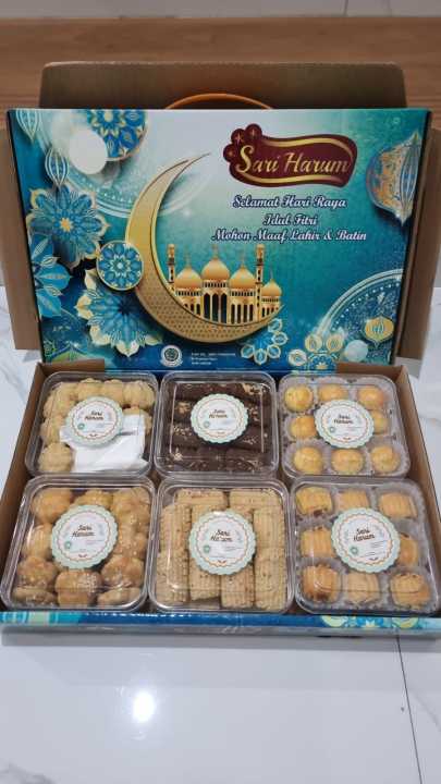 Paket Kue Kering Lebaran / parcel lebaran isi 6 Toples | Lazada Indonesia