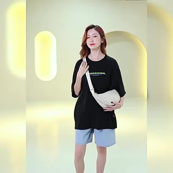 U กระเป๋า Messenger ผู้หญิงรุ่นเดียวกันในห้องลองเสื้อผ้า Xiaohongshu กระเป๋าเกี๊ยวไนลอนกระเป๋า ...