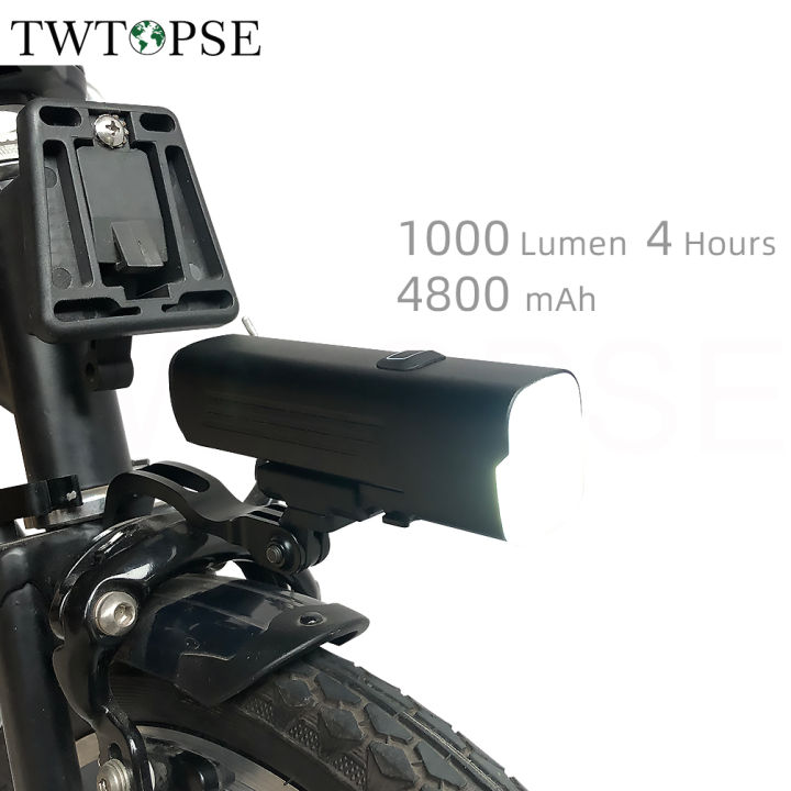 TWTOPSE German Standard 1000 Lumen Bike Light with Mount Bracket For Brompton Folding Bicycle ...