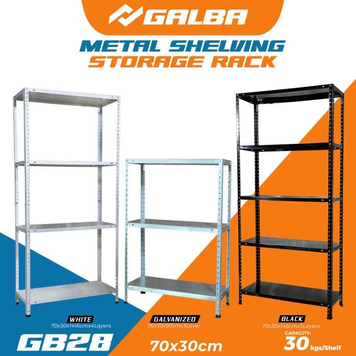 GB28 All-Steel Storage Unit 3-, 4- and 5-Layers Adjustable Metal Rack ...