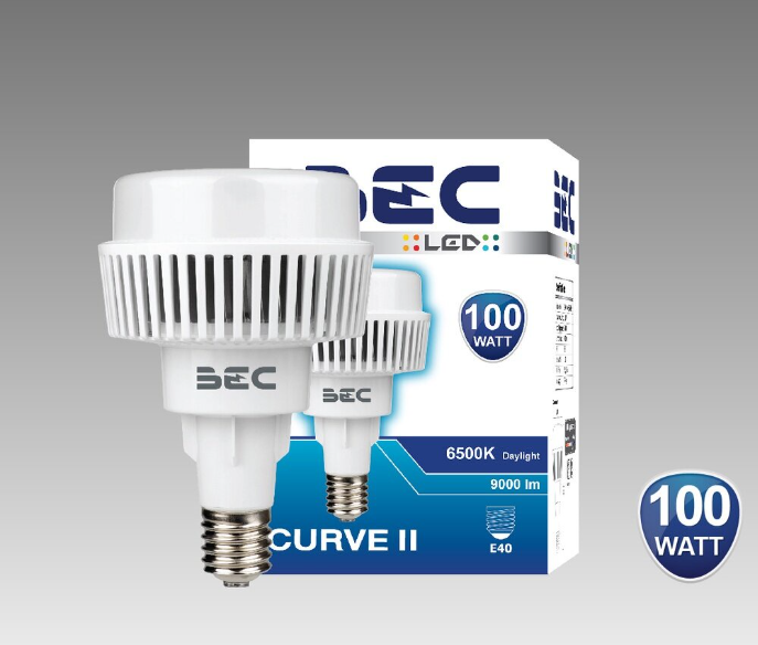 " BEC " 100W E40 สว่างพิเศษ หลอดไฟ LED รุ่น Curve II | Lazada.co.th