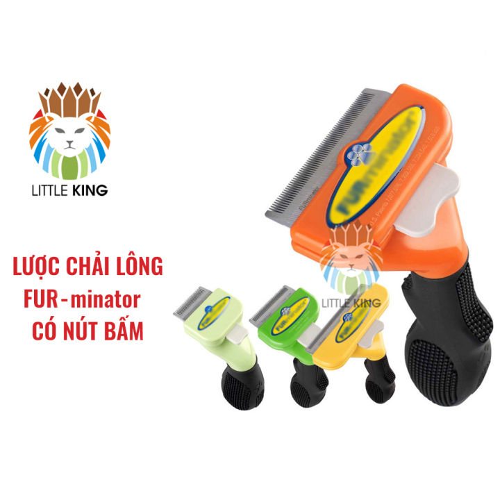 Lược chải lông Fur-minator có nút bấm cho chó mèo, lược chải lông nút bấm | Lazada.vn