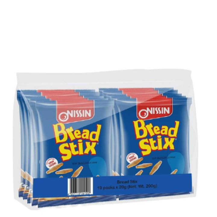 Nissin Bread Stix Biscuits Original 20g x 10s | Lazada PH