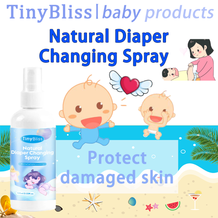 Tiny Bliss Diaper Changing Spray (100 ml) Tiny Bottle Extra Gentle and ...