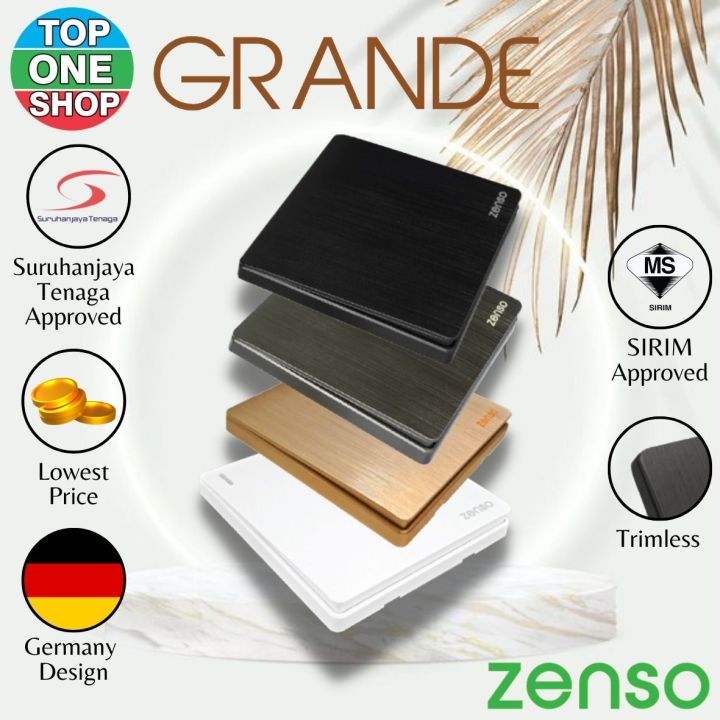 ZENSO SWITCHES - GRANDE SWITCH SOCKET (13A UNIVERAL SOCKET W/ USB ONLY ...