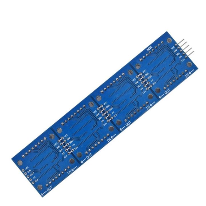 Dot Matrix Module 8x8 Common Cathode LED Display 5V 4-in-1 with Wires ...