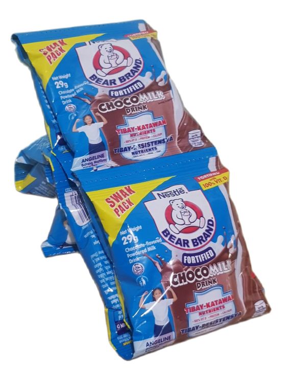 Nestle BEAR BRAND Fortified Choco Powdered Milk Drink - SWAK (pack of ...