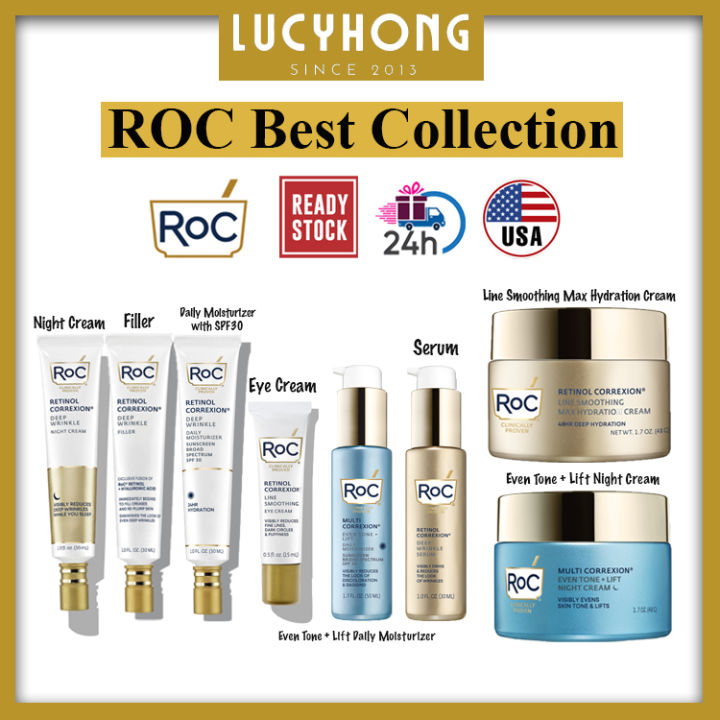 ROC Retinol Correxion Deep Wrinkle Eye Cream l Night Cream l Serum l ...