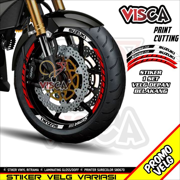 Stiker Velg List Velg Motor Stiker Velg Satria f Hitech 2 | Lazada ...
