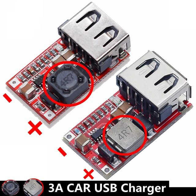 1PCS Fine 6-24V 12V/24V to 5V 3A CAR USB Charger Module DC Buck step ...