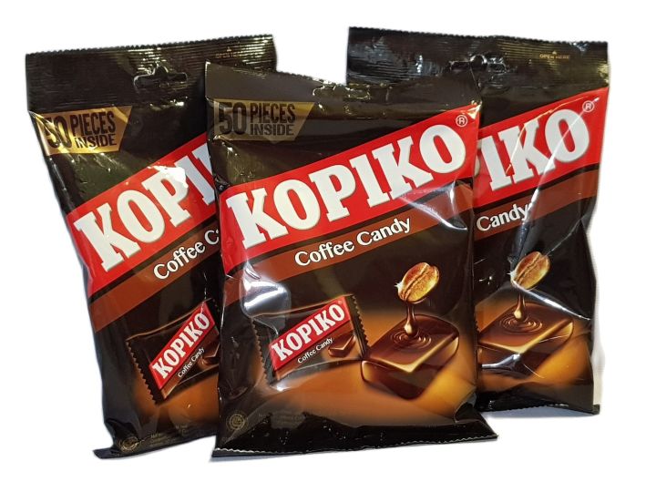 Kopiko COFFEE CANDY (pack of 3 pieces x 150 grams) - approximately 50 pieces of coffee candy ...