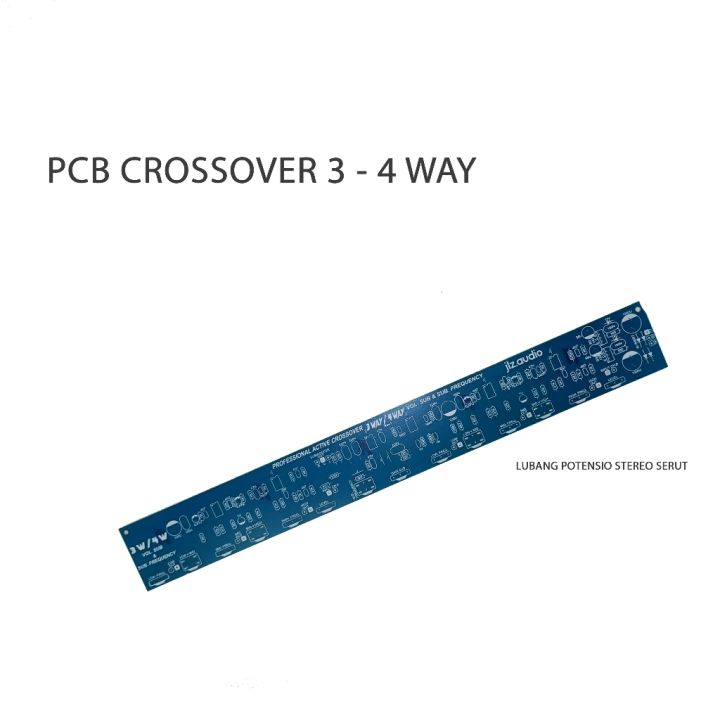 PCB CROSSOVER 3 ATAU 4 WAY AUDIO TONE CONTROL PLUS SUBWOOFER FREQUENSI ...