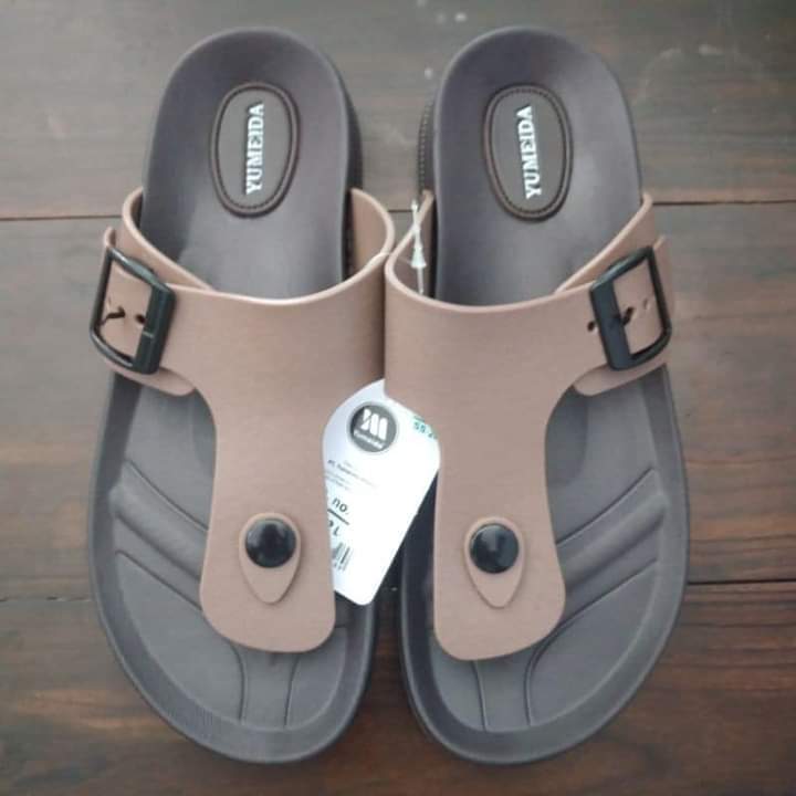 (COD) Sandal Jepit Casual cowok Pria Sendal japit Karet YUMEIDA 6102 ...