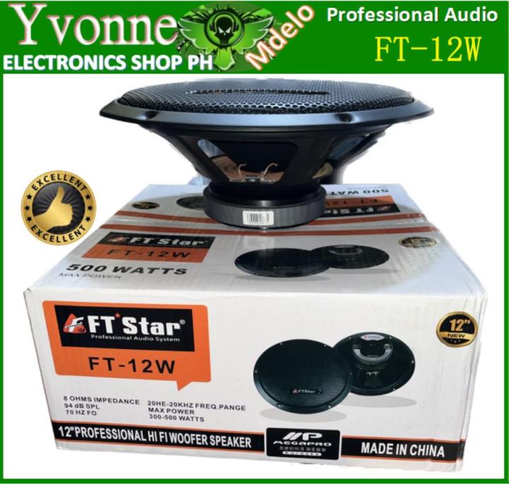 The Subwoofer FT-12 FT Star FT-12W 500 WATTS 12 inch professional high ...