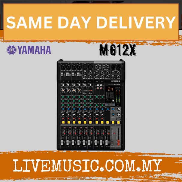 Yamaha MG12X 12-Channel Mixer With Effects ( MG 12X ) | Lazada