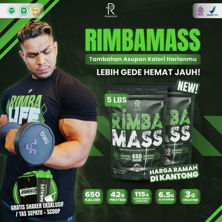 Rimbalife Rimbamass Rimba mass Halal Bpom 5 Lbs 2250gram | Lazada Indonesia
