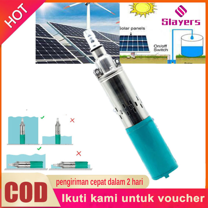 Pompa Air Tenaga Surya DC Pompa Sumur Dalam Pompa Sekrup 200W Pompa ...