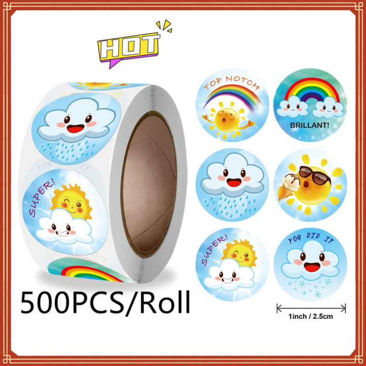(Super Fan) 500pcs/roll Reward Stickers for Students Teachers ...