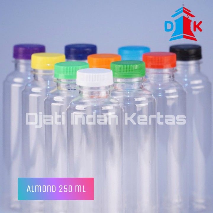 Botol Minum Bening ( Almond ) Sekali Pakai Uk 250 ml. | Lazada Indonesia