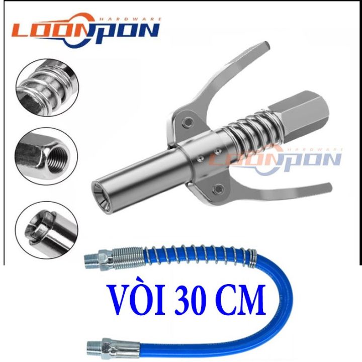 Đầu vòi bơm mỡ bôi trơn áp suất cao dạng kẹp khóa tiện dụng , Đầu nối ...