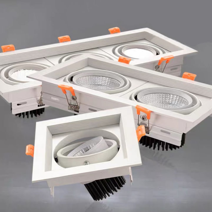 LED Eyeball COB 10W Single Double Triple Recessed Downlight Spotlight ...