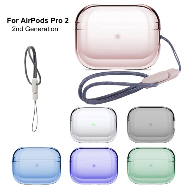 Transparent Soft Protective Case Cover with Incase Lanyard For Airpods ...
