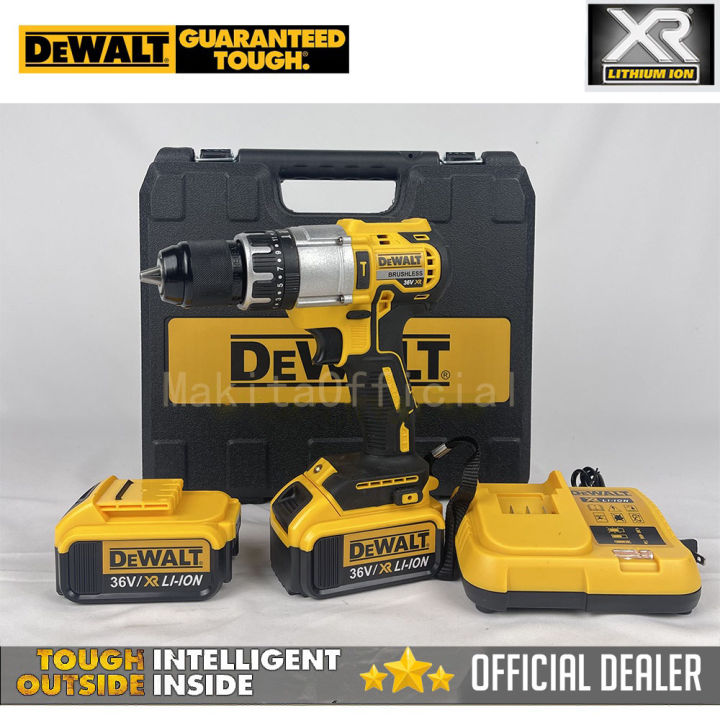 DeWALT 36V Brushless Cordless Impact Drill With 2-Lithium Batteries ...