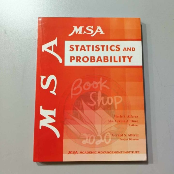 MSA STATISTICS and PROBABILITY By:Alferez | Lazada PH
