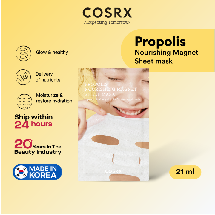 Cosrx Propolis Nourishing Magnet Sheet Mask 21ml Lazada