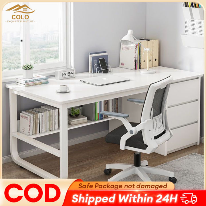 120cm 140cm Computer Table With Drawer Study Table With Shelf Office Table Desk For Bedroom Student Study Table And Chair Set Computer Table And Chair 120Cm 140Cm Computer Table Lazada Lazada