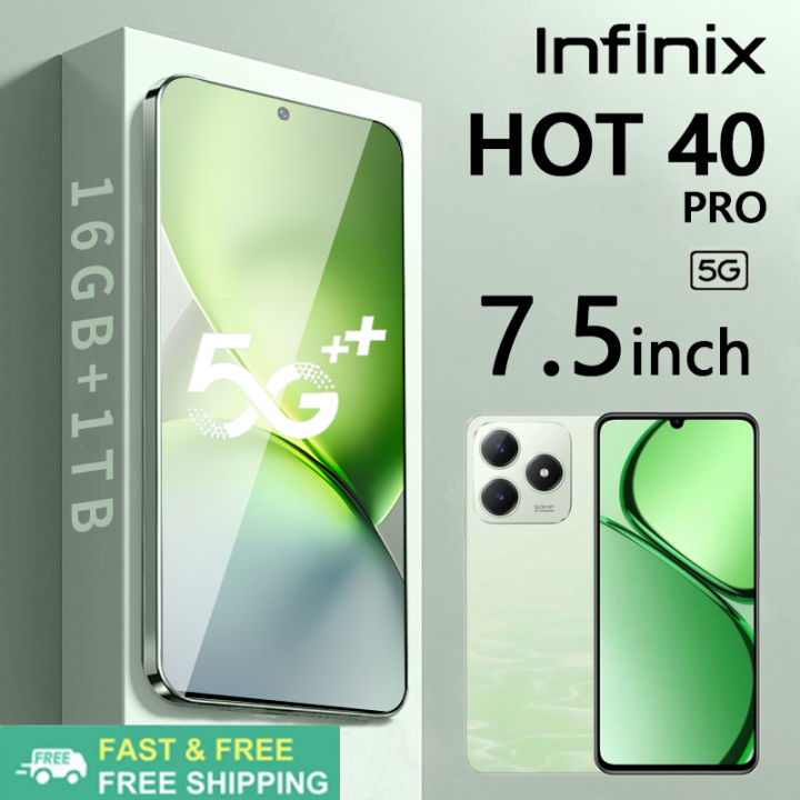 hp terbaru INFINX HOT 40 PRO NFC Smartphone 7.5 lnci HD 90Hz Handphone ...