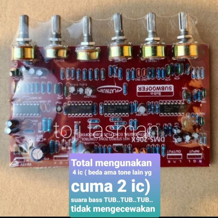 Tone Control+MIC Digital Echo+Subwoofer DMS 206 GSX-A1 A2 A3 | Lazada ...