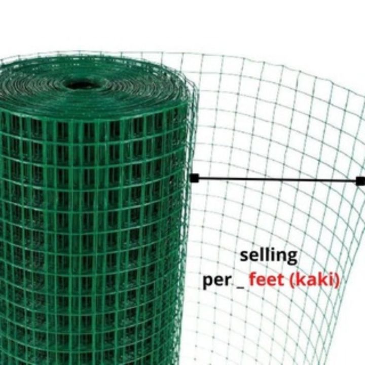 (1 FEET) X 3 Feet 1/2 x 1/2 Squre Pvc Coated Wire Mesh Net | Lazada