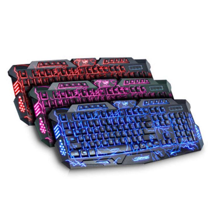 Rainbow Wired Gaming Computer Keyboard Ergonomic Keyboards 104 ...
