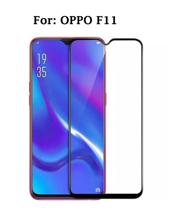 TEMPERED GLASS FULL SCREEN UNTUK OPPO F11 ANTI GORES KACA/PELINDUNG ...