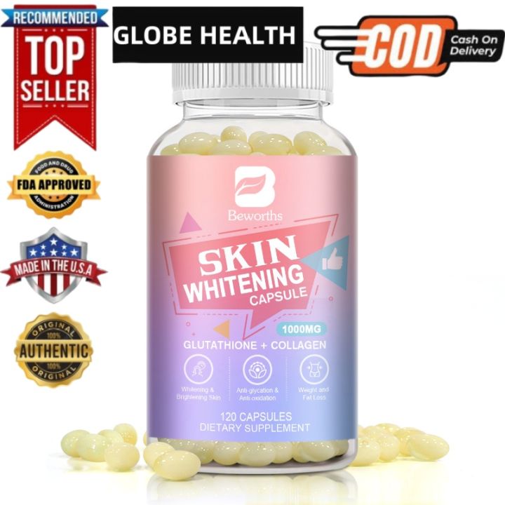[120pcs] Glutathione 1000mg Capsules|สารต้านอนุมูลอิสระอันทรงพลัง|การ ...