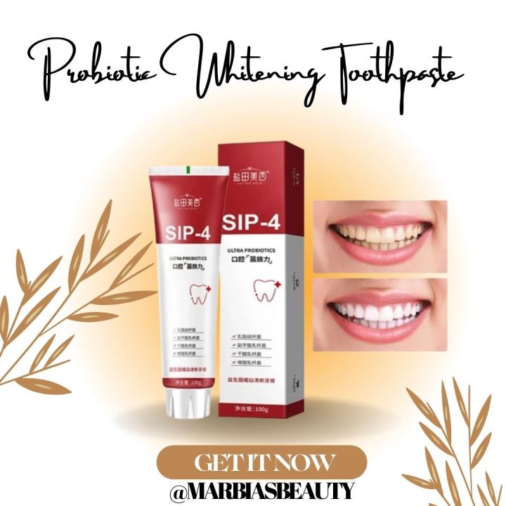 Sip-4 Probiotic Whitening Toothpaste Stain Removing Sp-4 Probiotic ...
