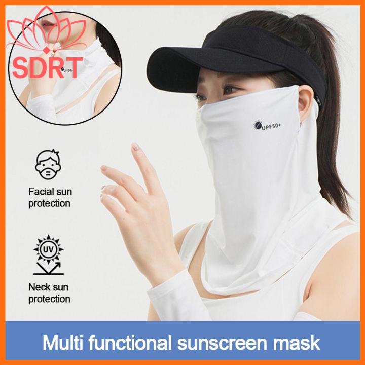 SDRT ที่แขวนหู ผ้าคลุมหน้ากันแดด ระบายอากาศได้ระบายอากาศ ป้องกันรังสี ...