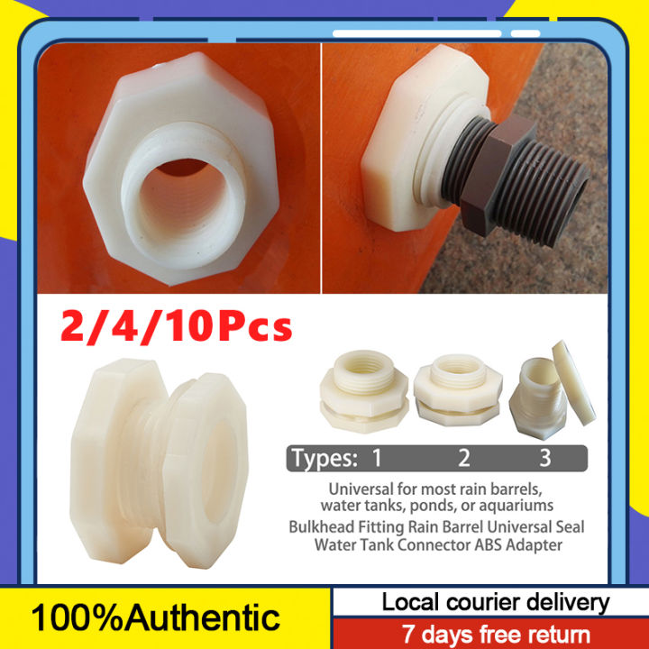 2/4/10Pcs ABS Plastic Water Tank Connector 1/2 3/4 1 Inch Thread Joints ...