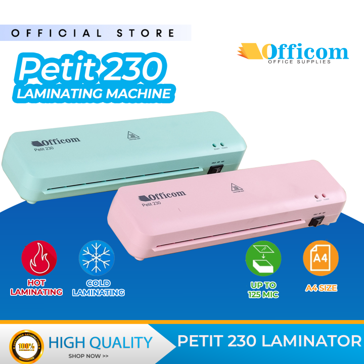 OFFICOM 5 in1 Laminating Machine 230 PETIT A4 Size (HOT/COLD) Compact ...