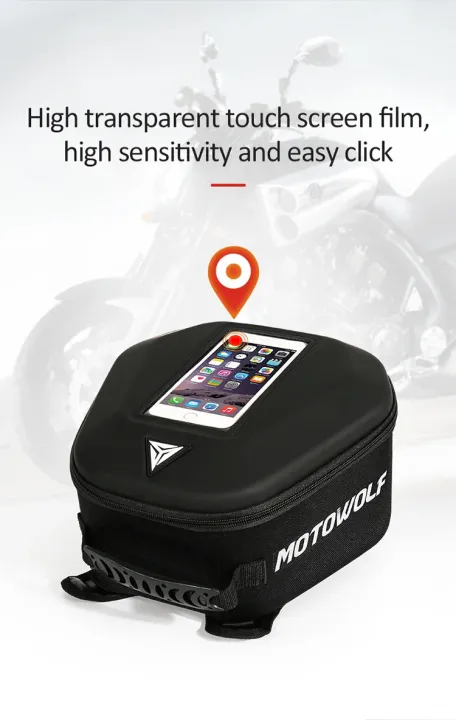Motowolf Motorcycle Universal models Gas Oil Fuel Tank Bag Waterproof ...