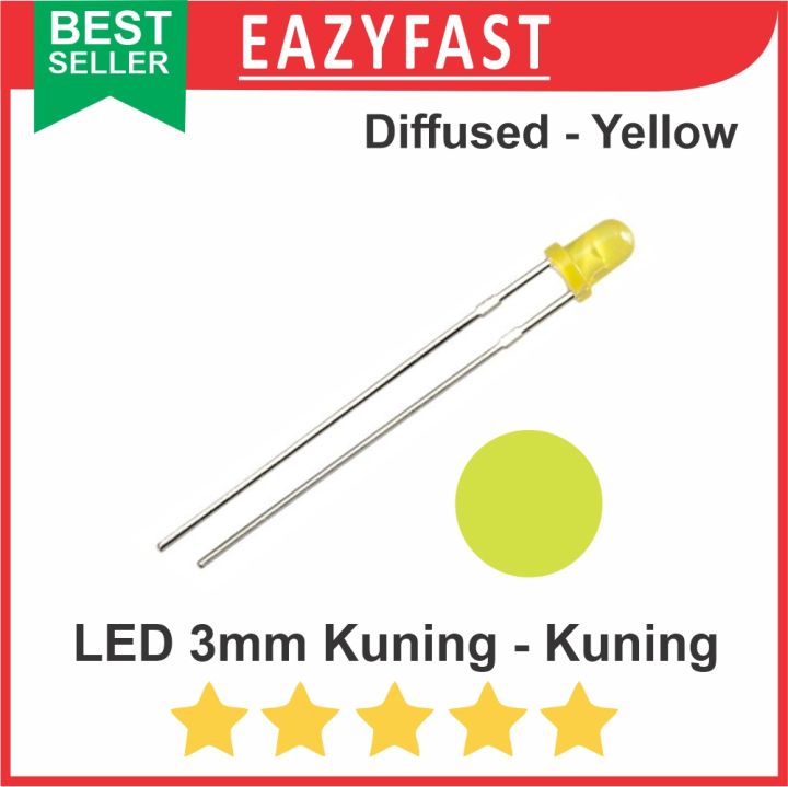 LED 3mm Diffused Merah Yellow 3v 5v Arduino | Lazada Indonesia