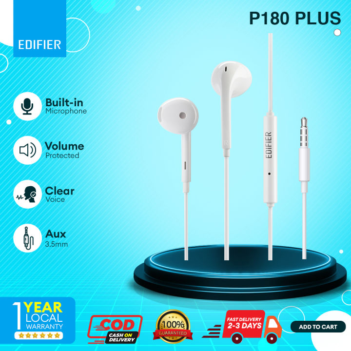 Edifier P180 Plus / P180 Type-C Built-in Microphone HD Voice Free ...
