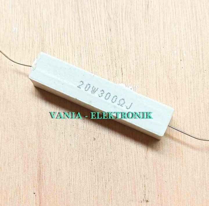 1 PCS RESISTOR KAPUR 20 Wat 300 Ohm | Lazada Indonesia