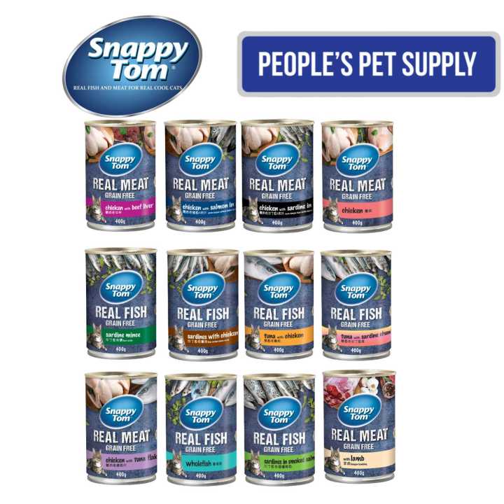 [PEOPLE'S PET] SNAPPY TOM CAT CAN 400G | Lazada