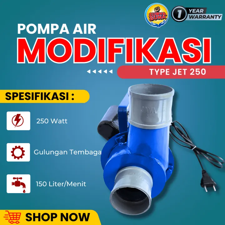 Pompa modifikasi pipa 2 dim kapasitas besar pompa air jet 250 free klep ...