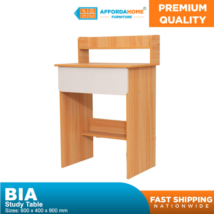 Affordahome Furniture - BIA Study Table with Storage Laminated Wood ...