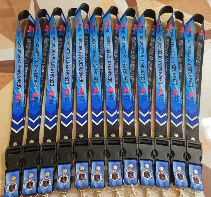 DepEd Id Lace / Pre made ID Lace / Lanyard for Teachers / Office Staff ...