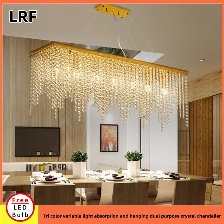 【LRF】Modern LED Luxury Crystal Chandelier K9 Crystal Ceiling Lamp ...